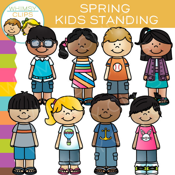 Spring Kids Clip Art
