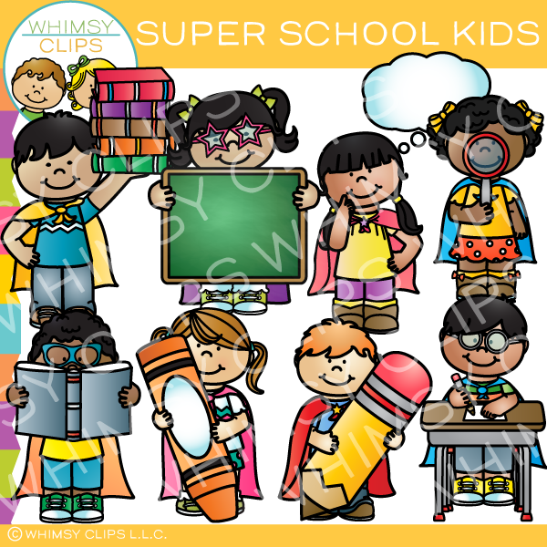Kids Having Fun At School Clipart