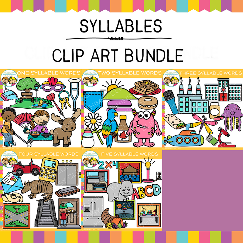 Syllables Clip Art Bundle – Whimsy Clips