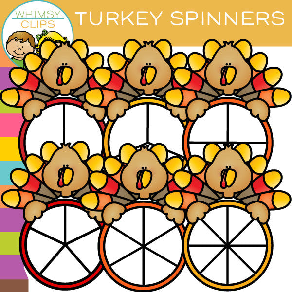 Free Turkey Spinners Clip Art – Whimsy Clips