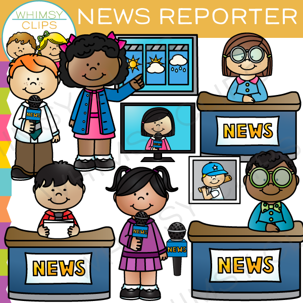 Tv Reporter Clipart
