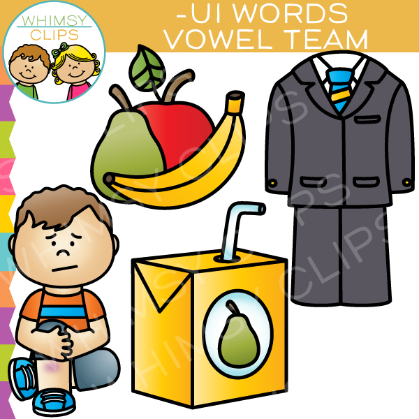 Vowel Teams Clip Art -UI Words – Whimsy Clips