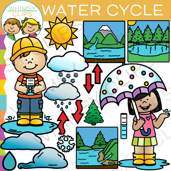 Water Cycle Clip Art – Whimsy Clips
